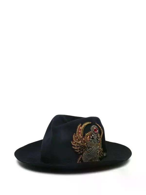 Borsalino Embellished Hat - Blue