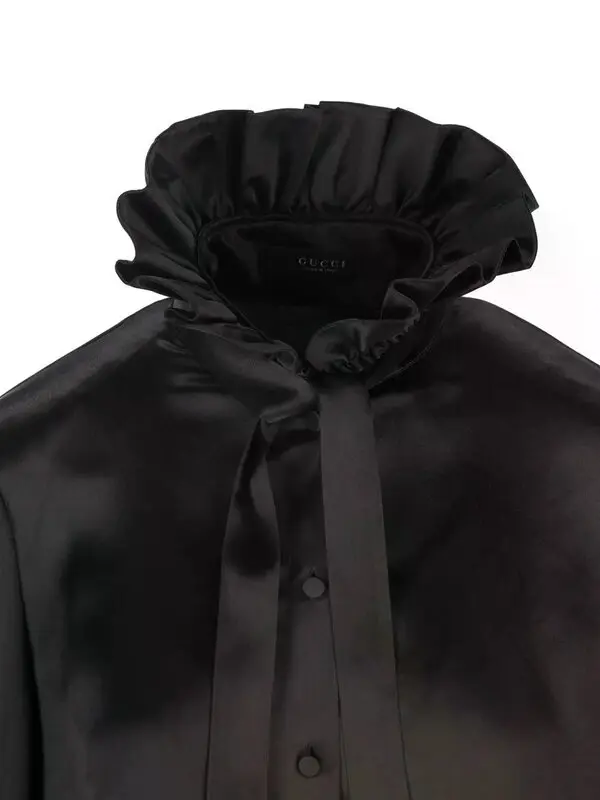 Gucci Bow-detail Silk Shirt