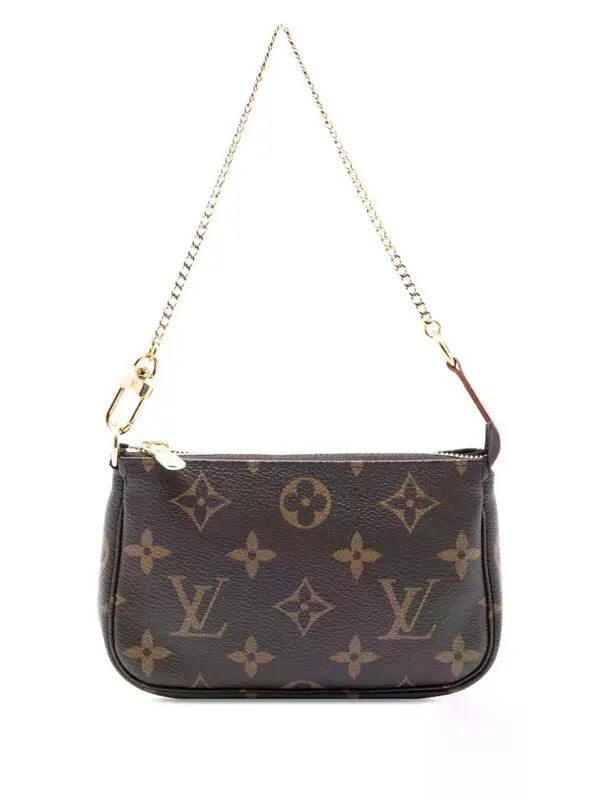 LOUIS VUITTON 2020 Monogram Mini Pochette Accessoires Handbag - Brown