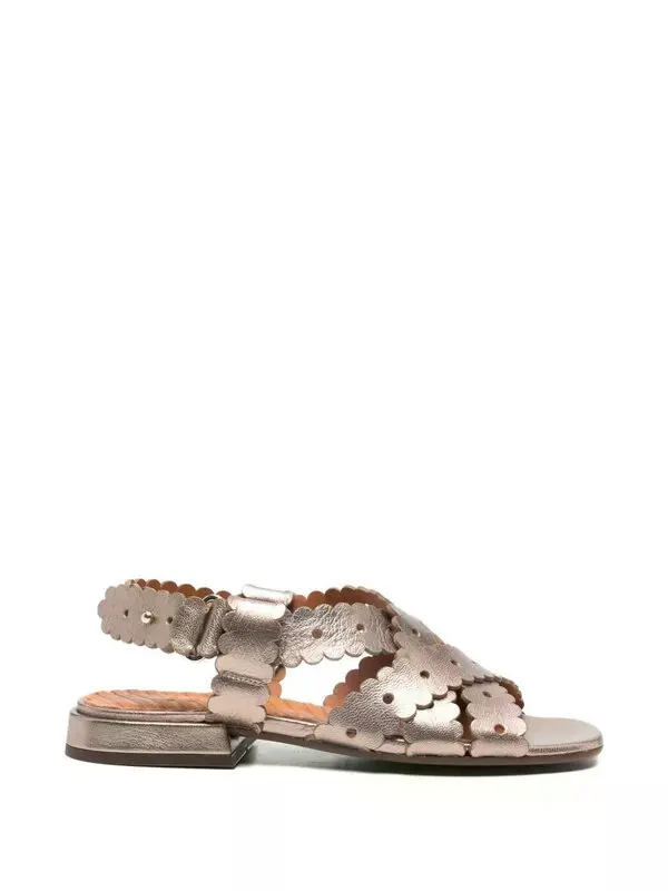 Chie Mihara Scalloped-hem Sandals