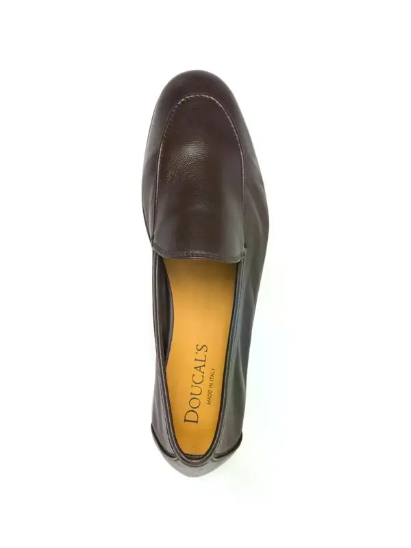 DOUCAL'S Almond-toe Flat Loafers