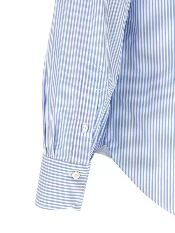 FINAMORE 1925 Striped Napoli Shirt - Blue