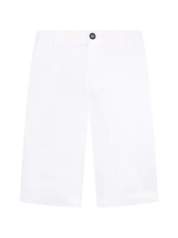 MOORER Button-fastening Chino Shorts - White