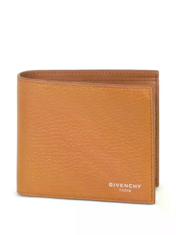 Givenchy Pebbled Leather Wallet - Brown