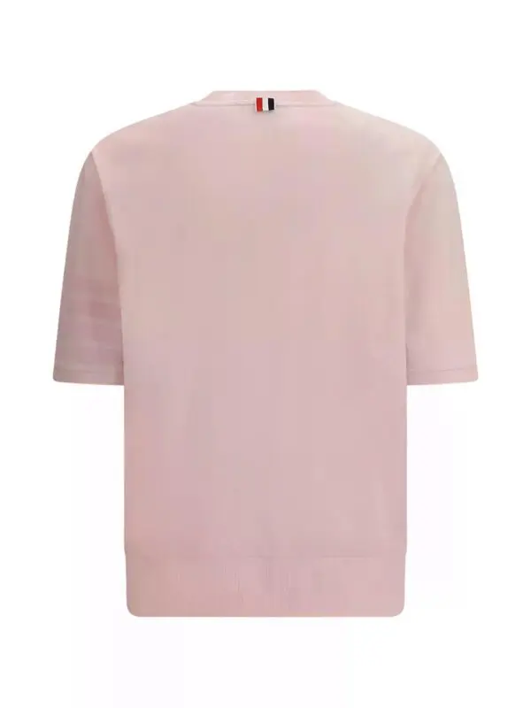 Thom Browne Cotton Jersey 4-bar T-shirt - Pink