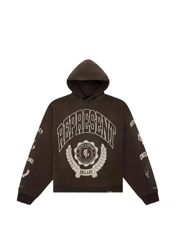 REPRESENT Legacy Crest Hoodie - Brown
