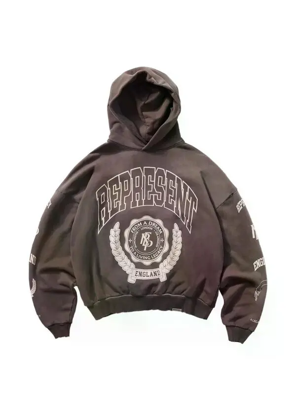 REPRESENT Legacy Crest Hoodie - Brown