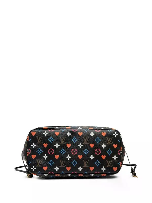 LOUIS VUITTON 2020 Monogram Game On Neverfull Mm Tote Bag - Black