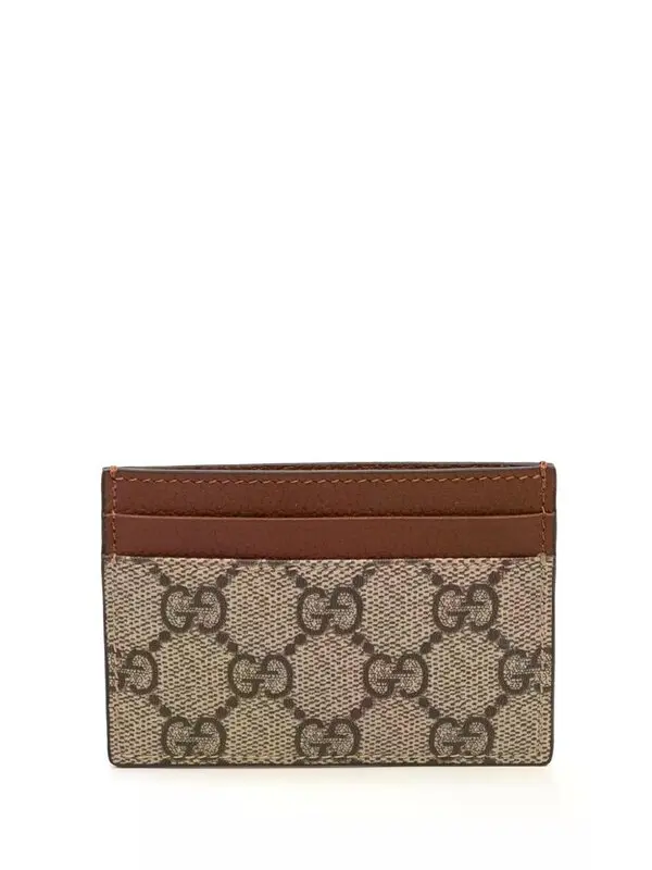 Gucci 2000-2015 Gg Supreme Card Holder - Brown