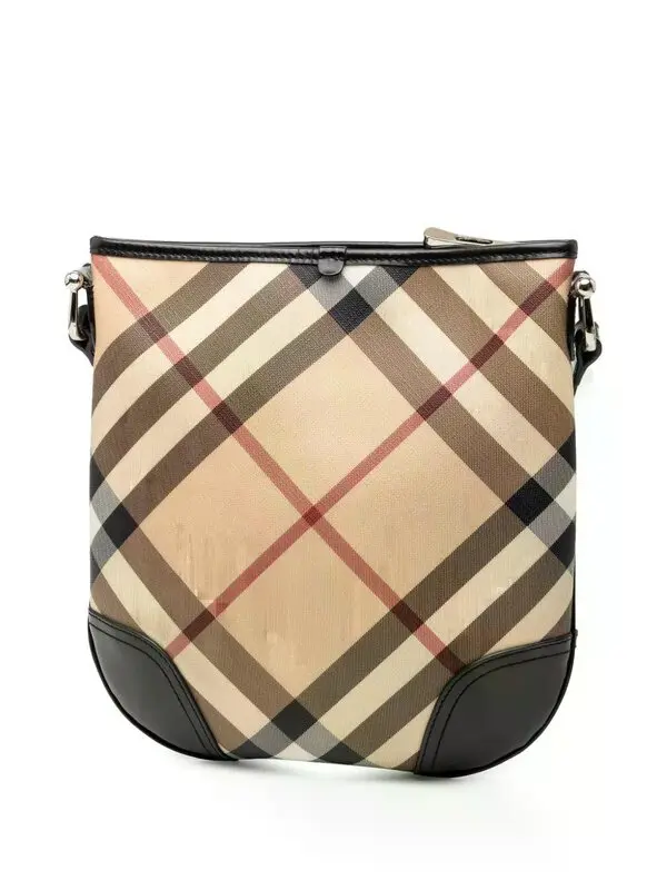 Burberry 2000-2017 Supernova Check Coated Canvas Dryden Crossbody Bag
