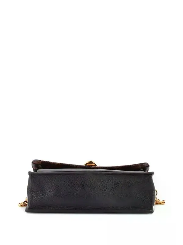 LOUIS VUITTON Vavin Chain Wallet Nm Damier With Leather Crossbody Bag - Brown
