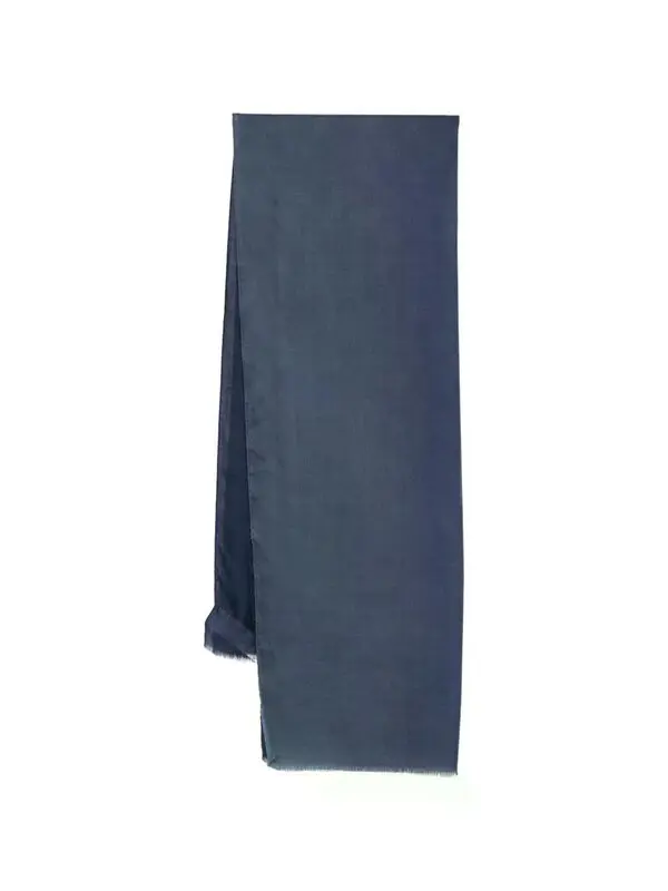 Max Mara Mxagennaio Fringed Scarf - Blue