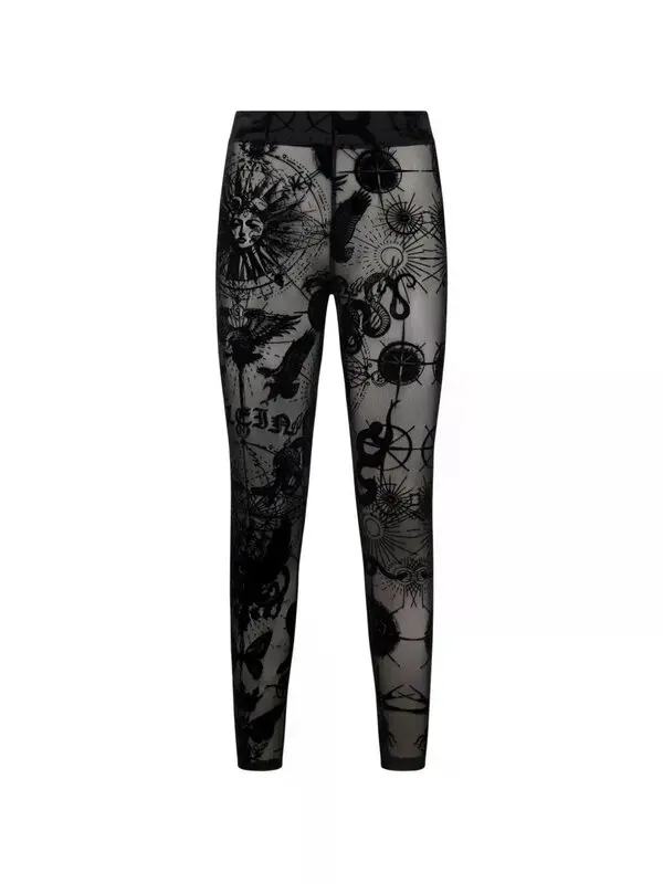 Philipp Plein Embroidered Leggings