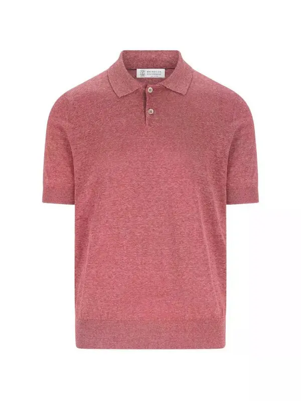 Brunello Cucinelli Short-sleeve Polo Shirt - Red