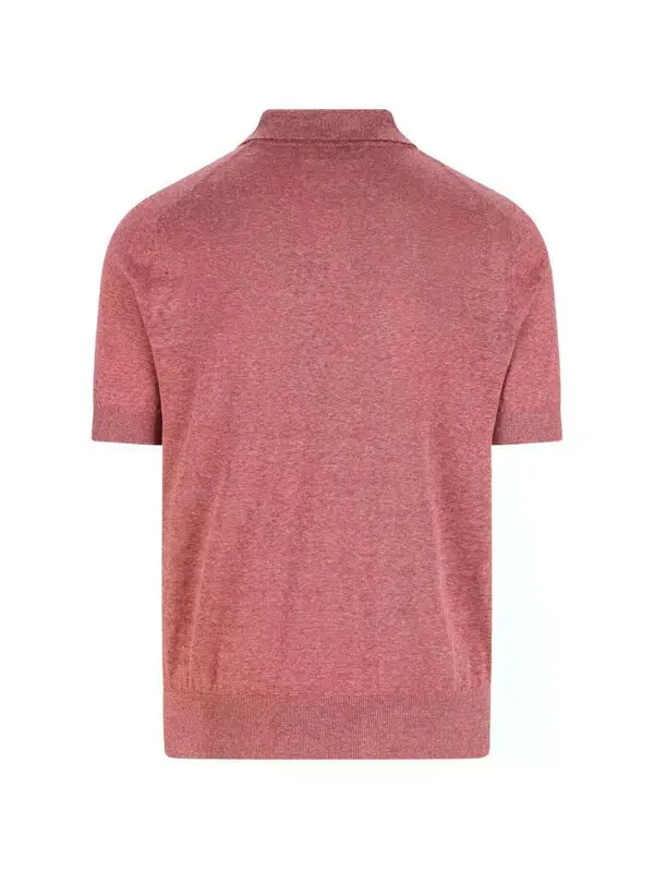 Brunello Cucinelli Short-sleeve Polo Shirt - Red