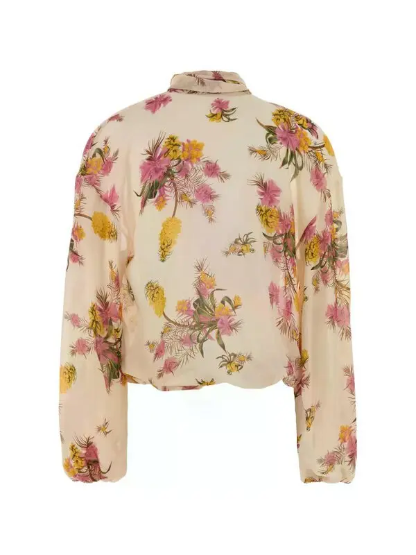 Blumarine Floral Pussy-bow Blouse
