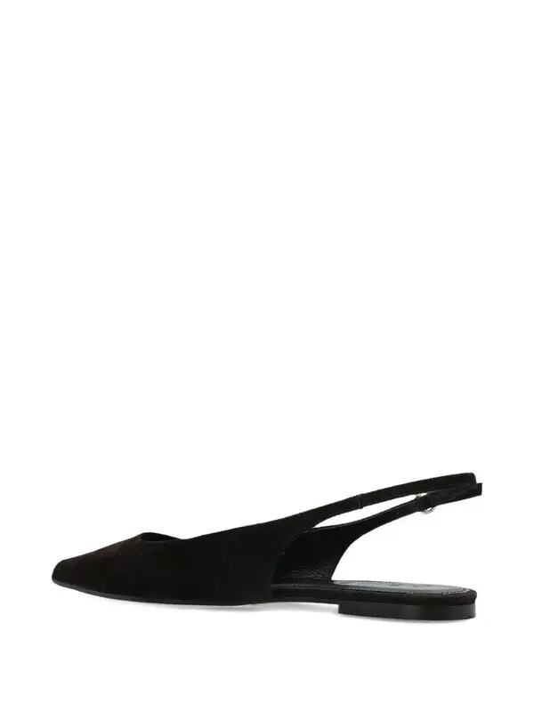 AeydĒ Annora Pointed Flat Pumps - Brown