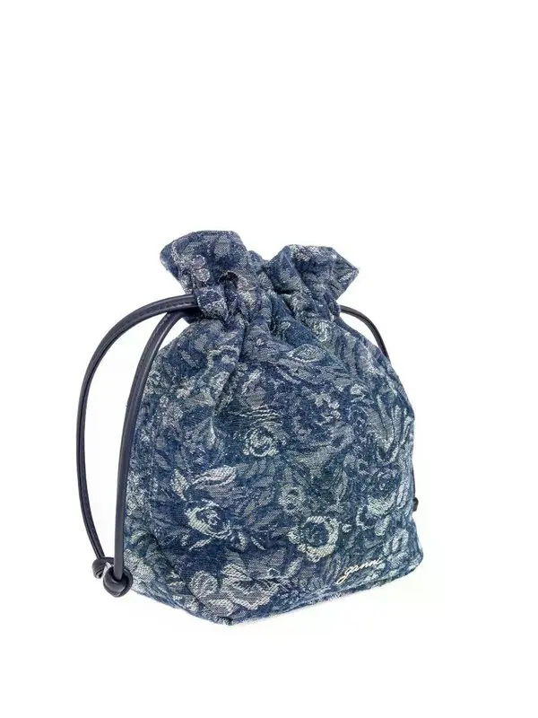 GANNI Floral-pattern Drawstring Tote Bag