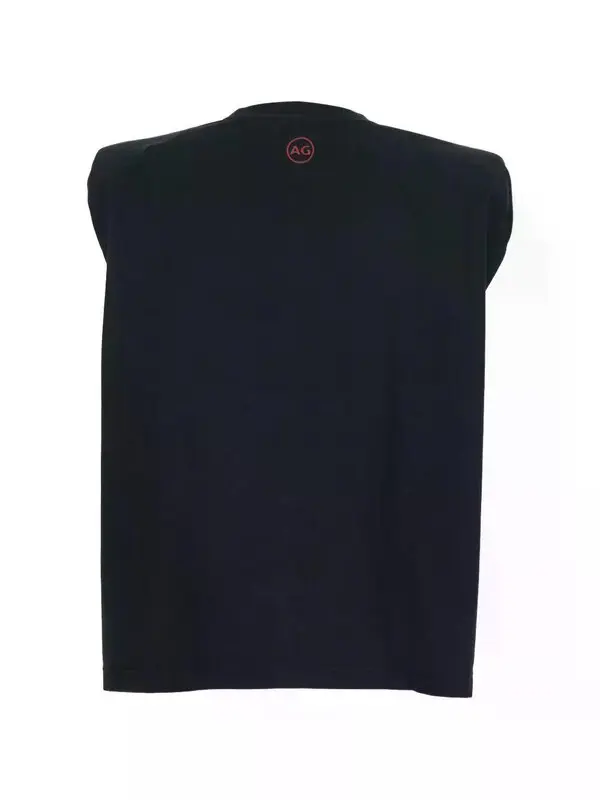 Ag Sleeveless Shoulder Pad T-shirt