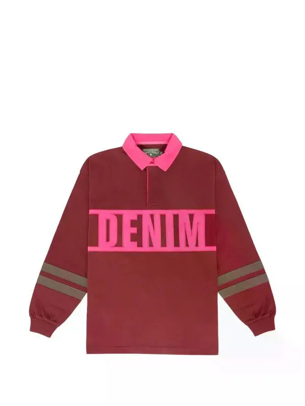 DENIM TEARS Down The Tears Long-sleeve Polo Shirt