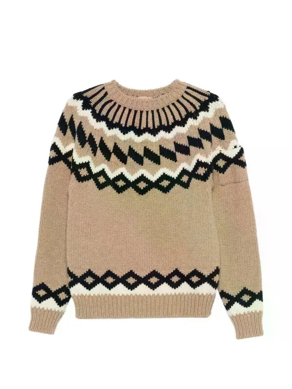 N°21 Geometric-pattern Sweater