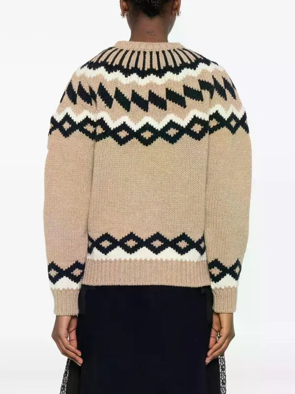 N°21 Geometric-pattern Sweater
