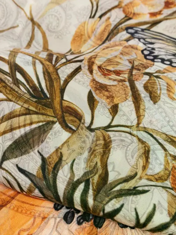 Etro Floral-print Silk Scarf