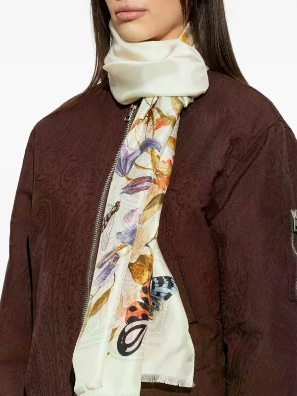 Etro Floral-print Silk Scarf