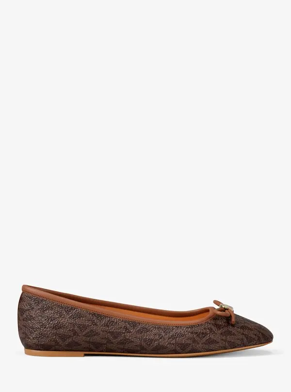 Michael Kors Savannah Signature Logo Ballet Flat