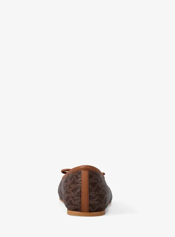 Michael Kors Savannah Signature Logo Ballet Flat