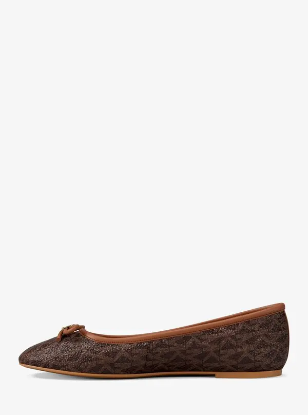 Michael Kors Savannah Signature Logo Ballet Flat