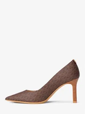 Michael Kors Willa Signature Logo Pump - Brown