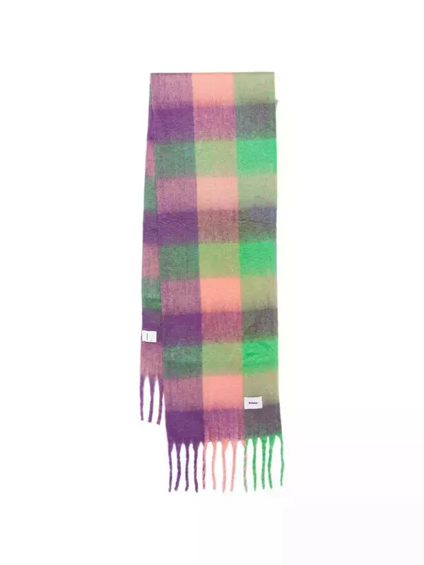 BONSAI Checked Scarf - Green