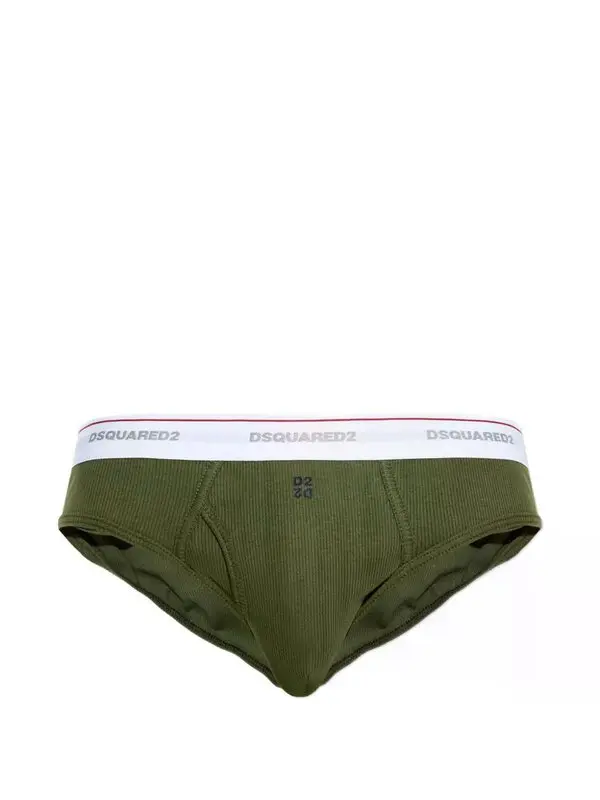 Dsquared2 Logo-waistband Briefs - Green