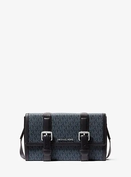 Michael Kors Cooper Signature Logo Trunk Crossbody Bag - Blue