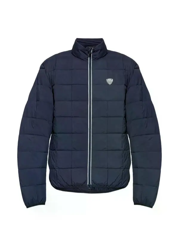 EA7 Logo-patch Quilted Jacket