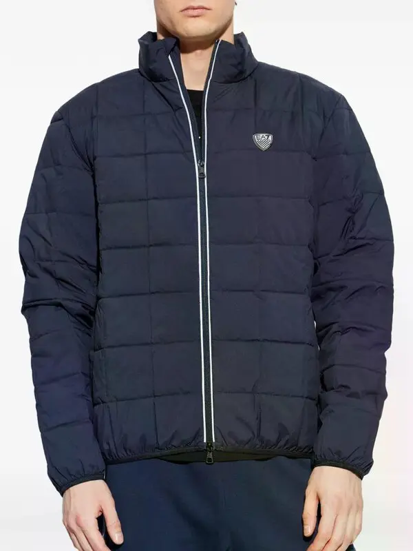 EA7 Logo-patch Quilted Jacket