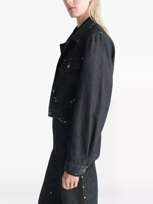 LEMAIRE Studded Cropped Denim Jacket