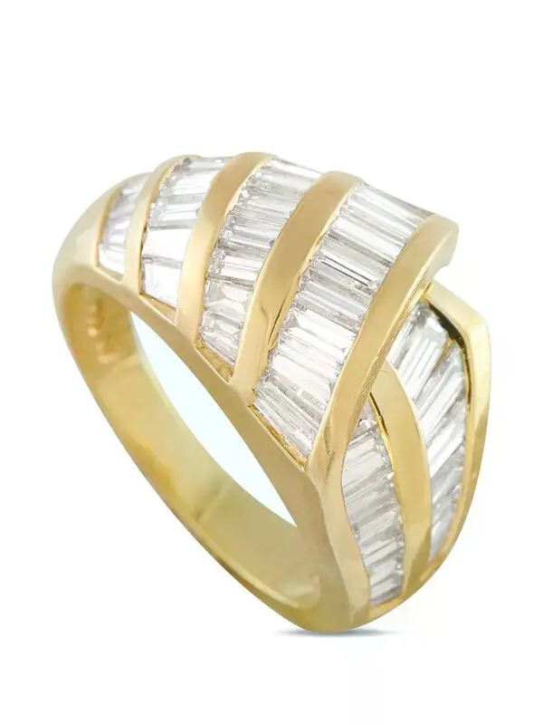 LB EXCLUSIVE Layered Diamond Baguette Ring - Gold