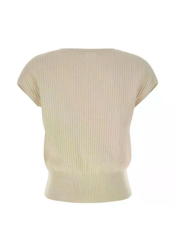 Eleventy V-neck Sleeveless Knit Top
