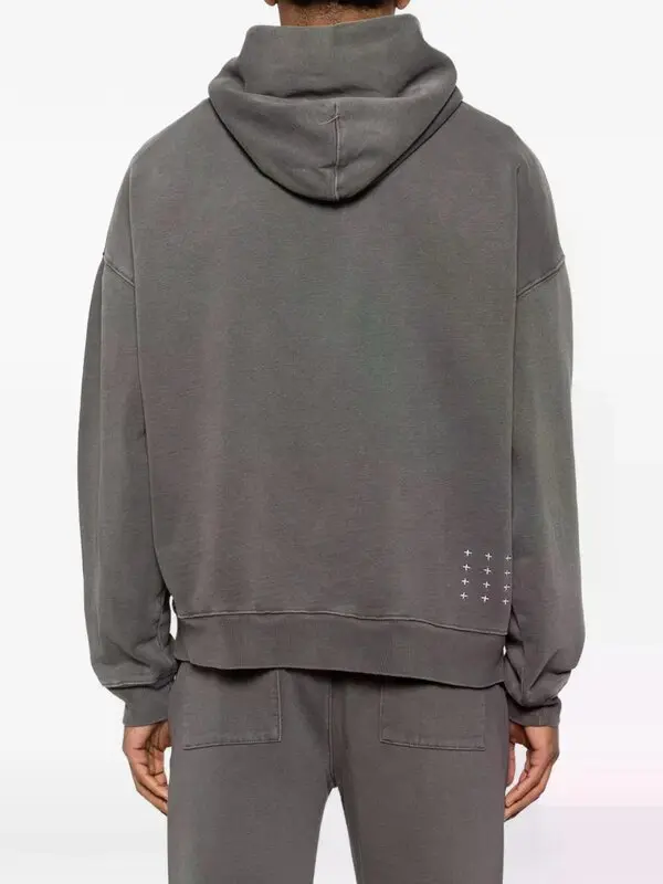 Ksubi Krest Ekcess Embroidered Hoodie - Grey