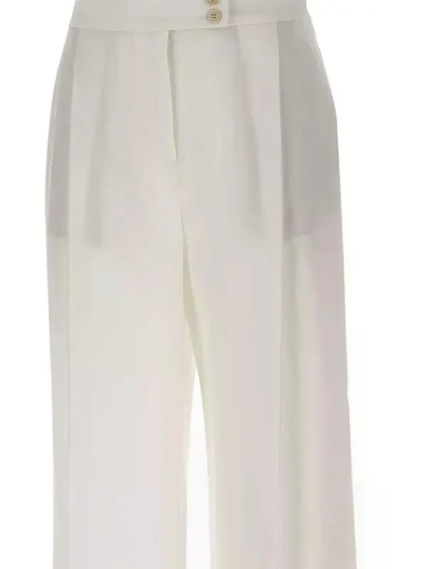 Eleventy Palazzo Pleated Trousers