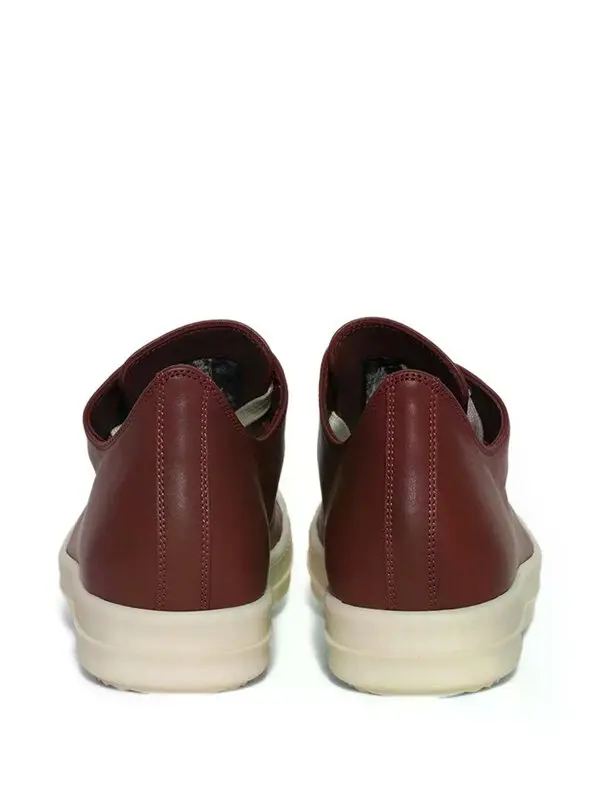 Rick Owens Low-top Leather Sneakers - Red