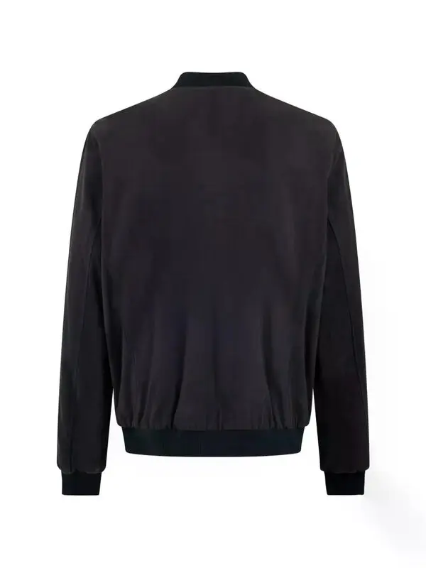 MOORER Zip Bomber Jacket - Black