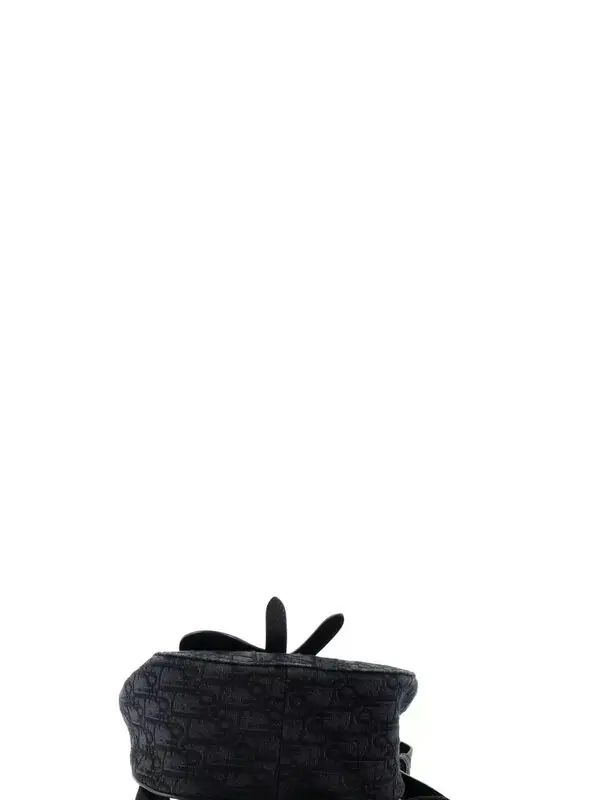 Dior Saddle Oblique Canvas Mini Backpack - Black