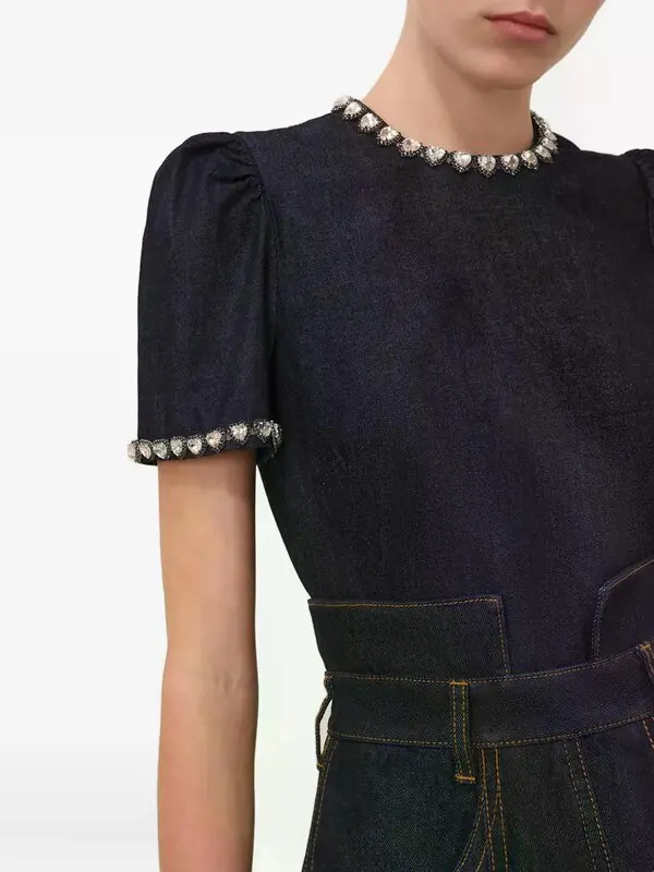Zimmermann Embellished Denim Top