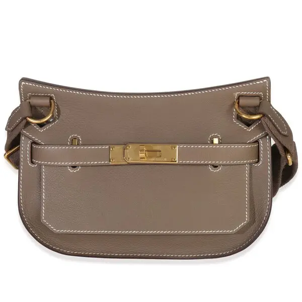 Hermès Etoupe Evercolor Jypsiere Ghw - Gray