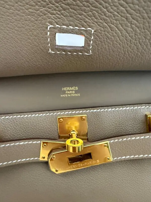 Hermès Etoupe Evercolor Jypsiere Ghw