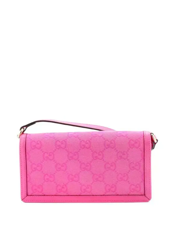 Gucci Luce Gg Canvas Mini Shoulder Bag - Pink