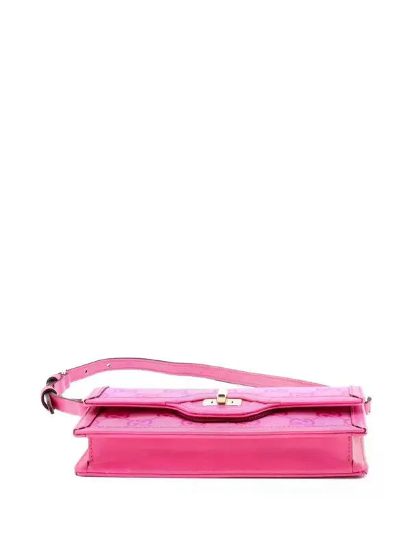 Gucci Luce Gg Canvas Mini Shoulder Bag - Pink